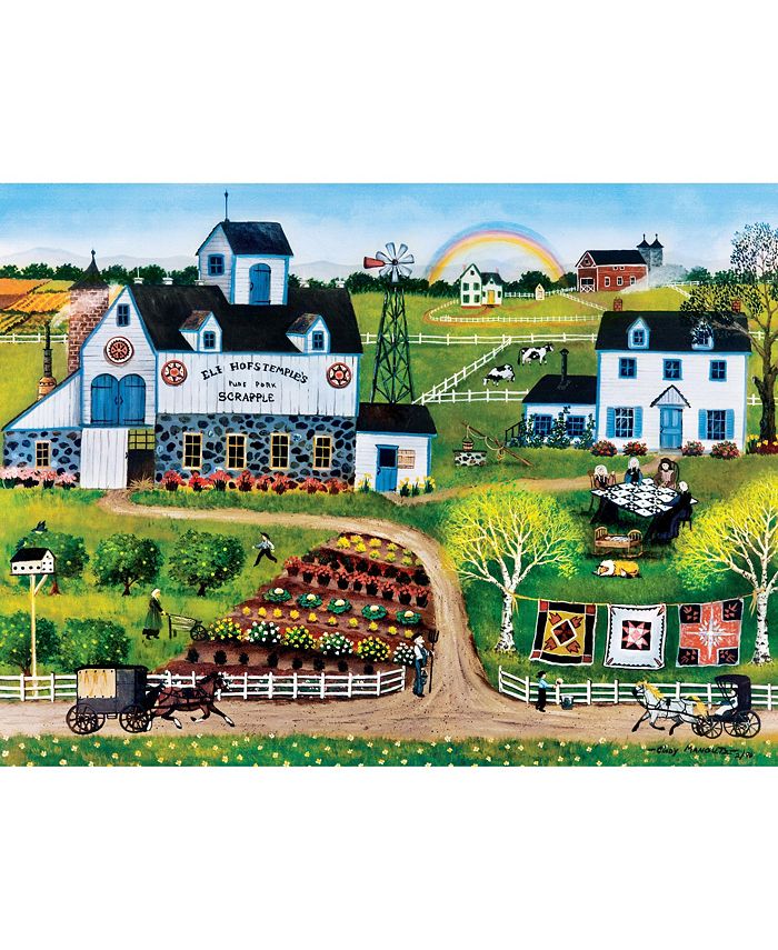 Masterpieces Homegrown - Amish Frolic 750 Piece Jigsaw Puzzle - Macy's
