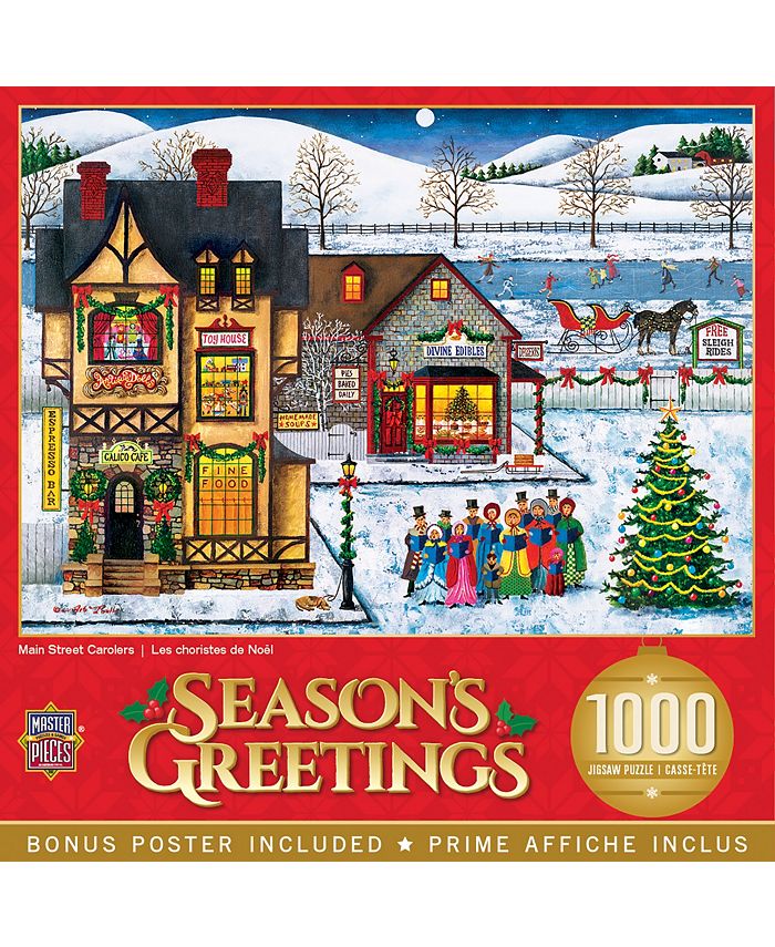Masterpieces Season's Greetings - Main Street Carolers 1000 Piece ...