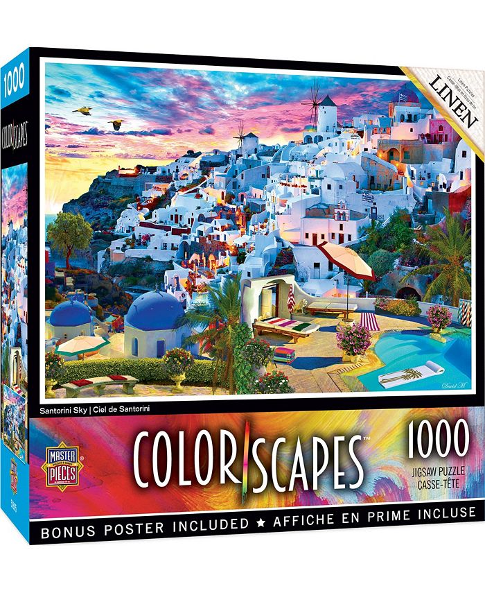 MasterPieces Puzzles Colorscapes - Santorini Sky 1000 Piece Adult ...