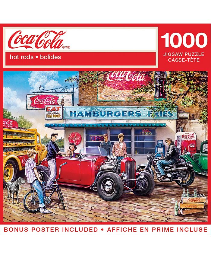 Masterpieces Coca-Cola - Hot Rods 1000 Piece Jigsaw Puzzle for Adults ...