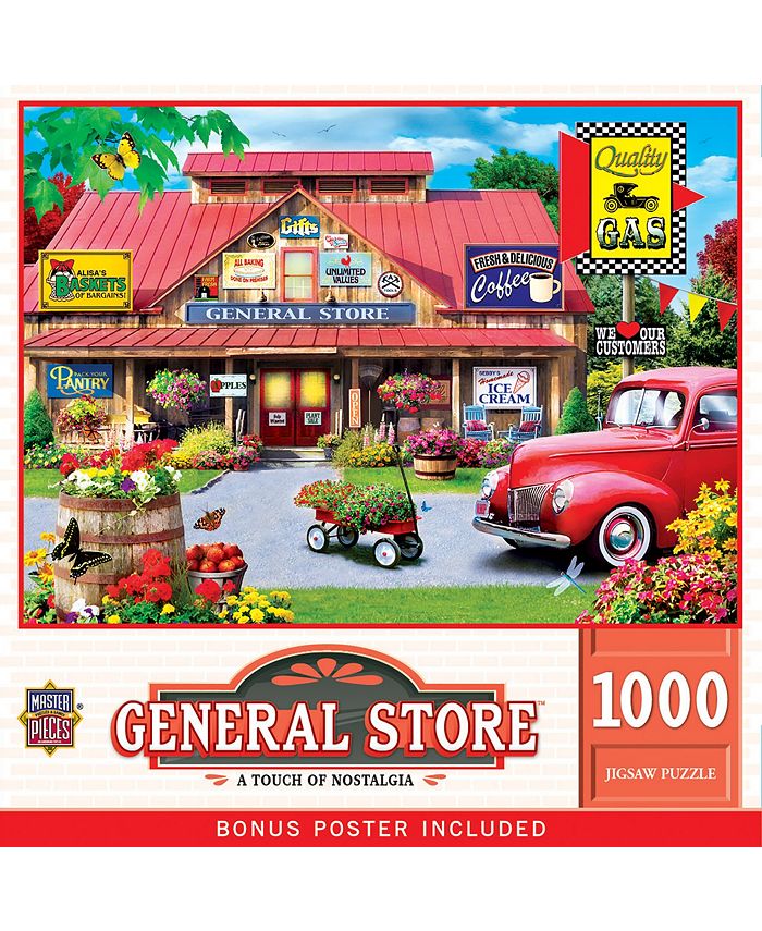 MasterPieces Puzzles Masterpieces General Store - A Touch of Nostalgia 1000 Piece Puzzle By Alan ...