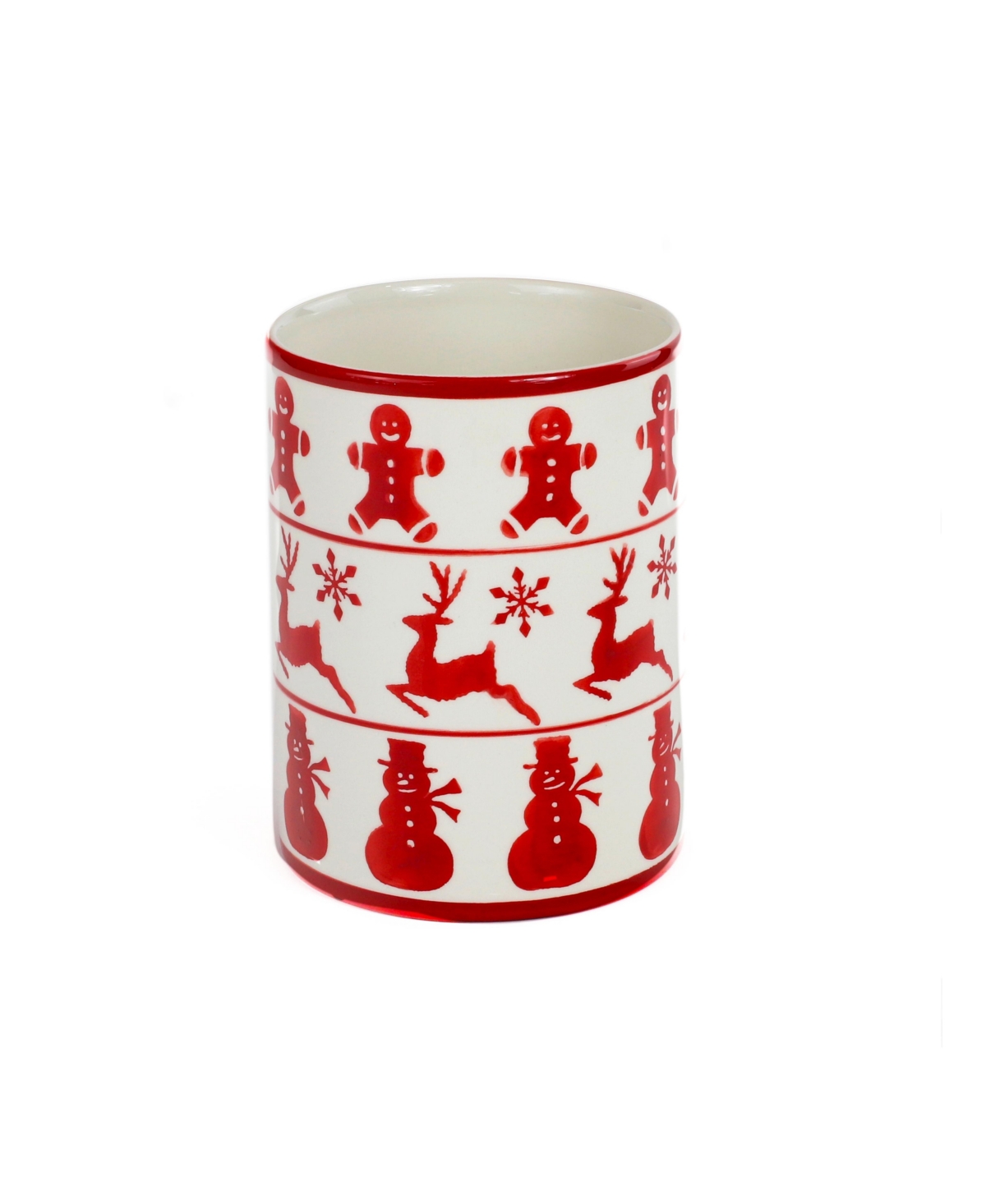 Click here for Euro Ceramica Winterfest Utensil Holder - Multicol... prices