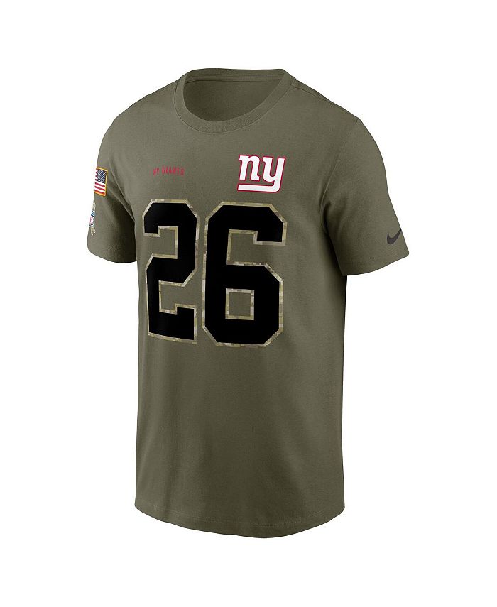 Nike Men's Saquon Barkley Olive New York Giants 2022 Salute To Service ...