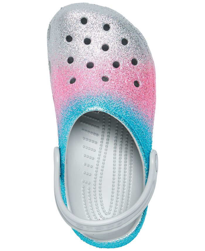 Crocs Little Girls Classic Glitter Clogs from Finish Line & Reviews - Finish Line Kids' Shoes ...