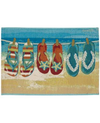 Liora Manne' Esencia Flip Flops Forever 2'5" x 3'11" Area Rug - Macy's