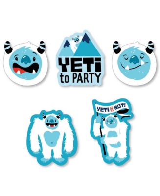 Yeti to Party - DIY Shaped Abominable Snowman or Birthday Party Cut ...