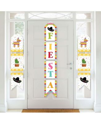 Big Dot of Happiness Let's Fiesta - Hanging Vertical Paper Door Banners ...