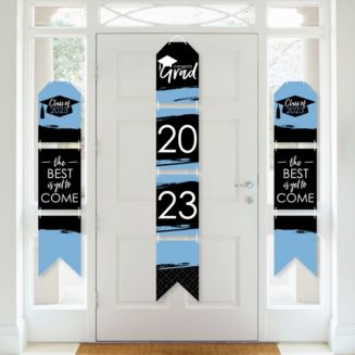 Light Blue Grad Best is Yet to Come Vertical Paper Banner 2023 Indoor ...