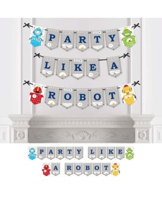 Gear Up Robots - Bunting Banner - Party Decorations - Party Like A ...