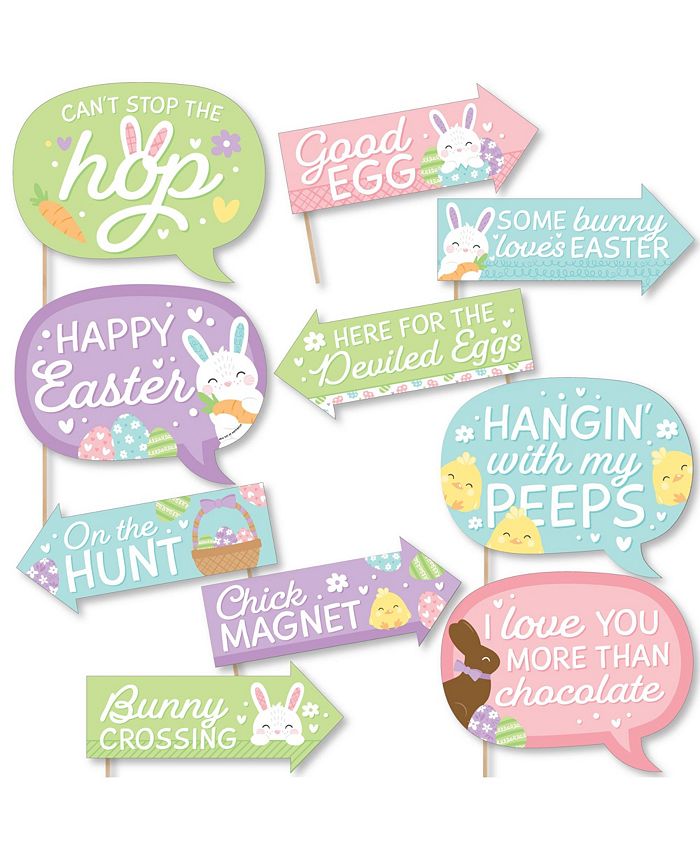Big Dot of Happiness Funny Spring Easter Bunny Happy Easter Party Photo ...
