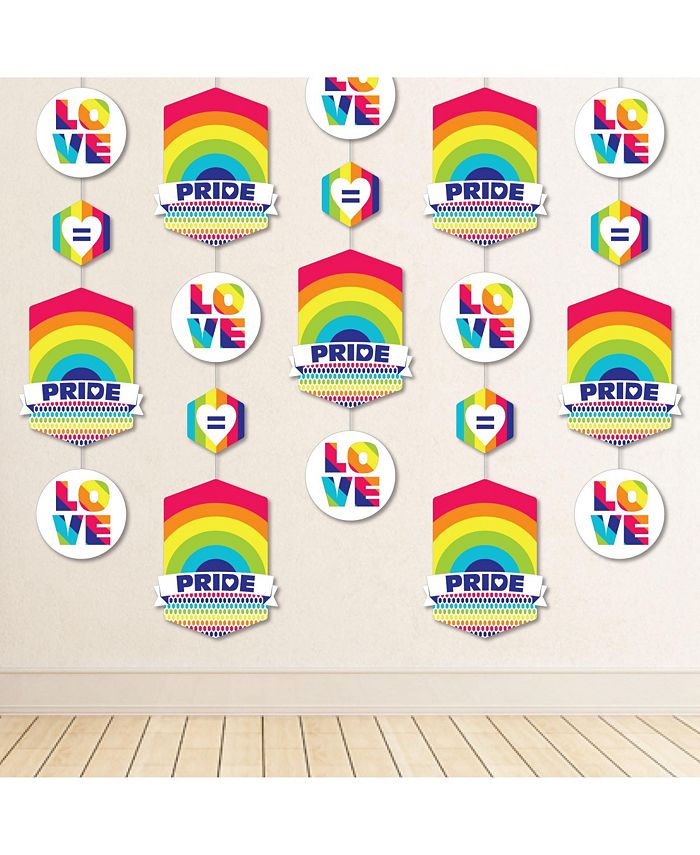 Big Dot of Happiness Love is Love - LGBTQIA+ Pride DIY Backdrop ...