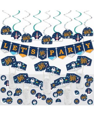 Big Dot of Happiness Blast Off to Outer Space - Rocket Ship Baby Shower ...