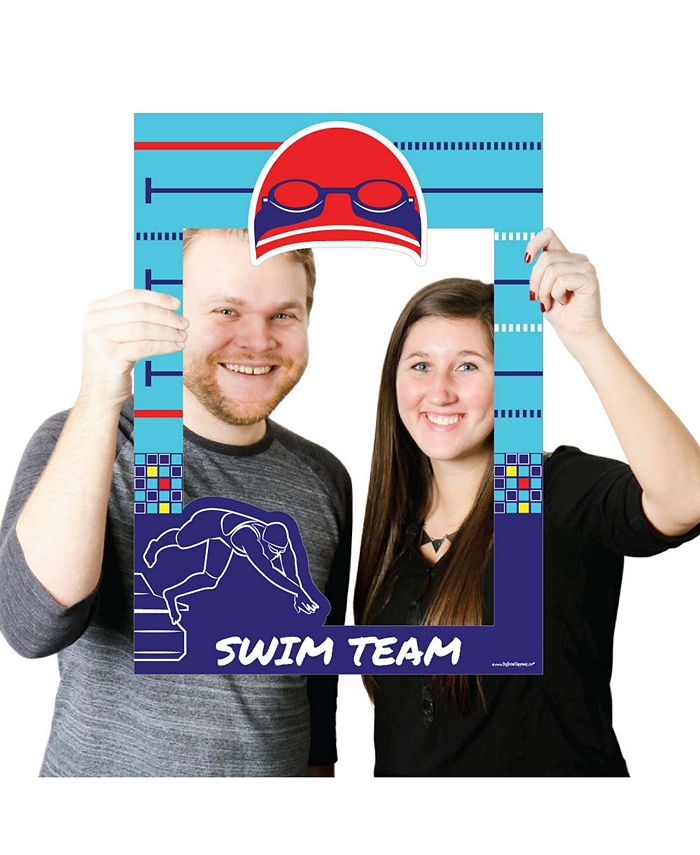 Big Dot of Happiness Making Waves - Swim Team Birthday Party Selfie ...