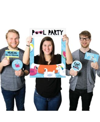 Make a Splash - Pool Party - Birthday Party Photo Booth Picture Frame ...