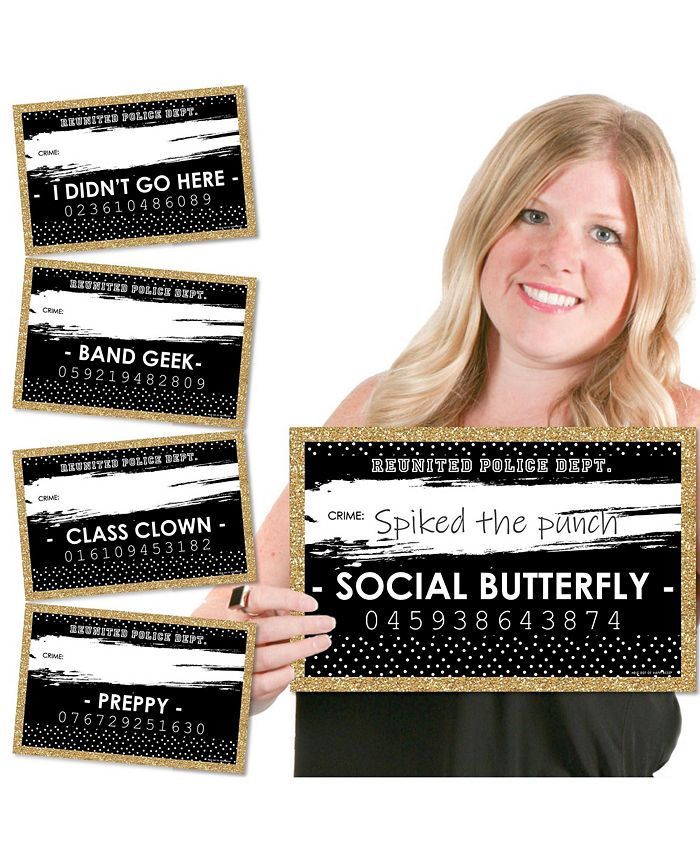 Big Dot of Happiness Reunited - School Class Reunion Mug Shots Photo ...