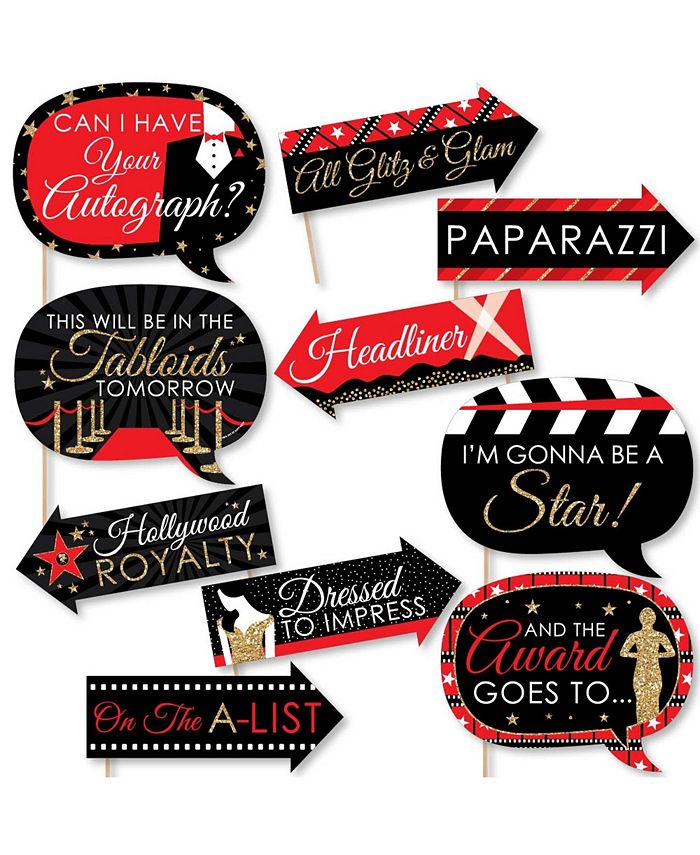 Big Dot of Happiness Funny Red Carpet Hollywood - Movie Night Party ...