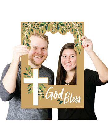 Big Dot of Happiness Elegant Cross - Religious Party Selfie Photo Booth ...