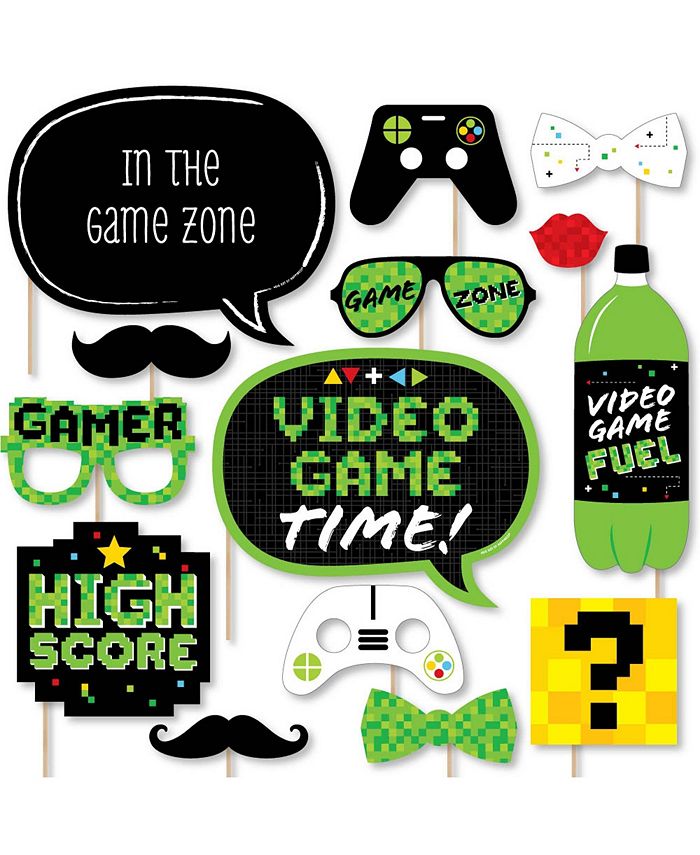 Big Dot of Happiness Game Zone - Pixel Video Game Party or Birthday ...