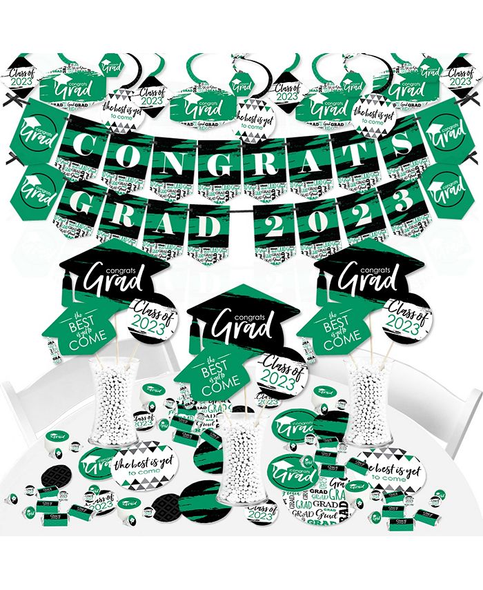 Big Dot of Happiness Green Grad - Best is Yet to Come - 2023 Green ...