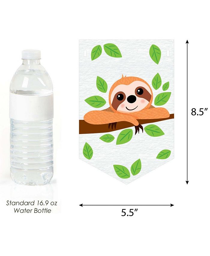 Big Dot of Happiness Let's Hang - Sloth - Bunting Banner - Party Decor ...
