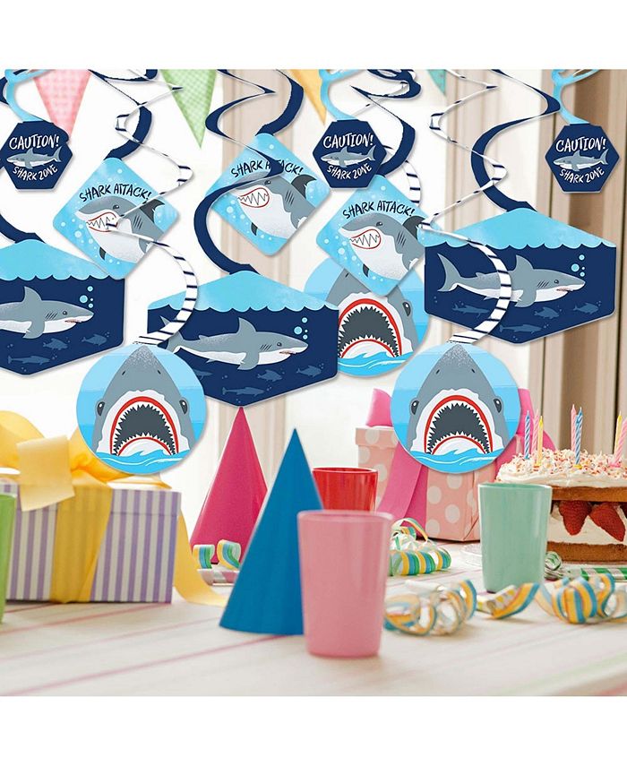 Big Dot of Happiness Shark Zone - Jawsome Shark Viewing Week Hanging ...