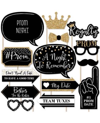 Big Dot of Happiness Prom - Prom Night Photo Booth Props Kit - 20 Count ...