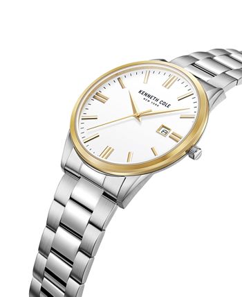 Kenneth Cole New York Men's Modern Classic Silver-Tone Stainless Steel ...