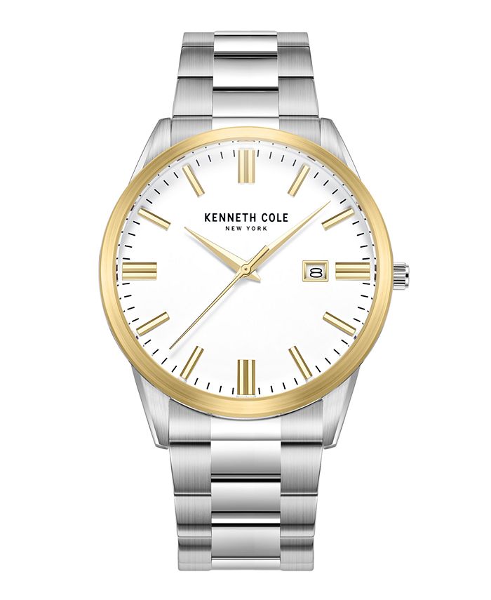 Kenneth Cole New York Men's Modern Classic Silver-Tone Stainless Steel ...