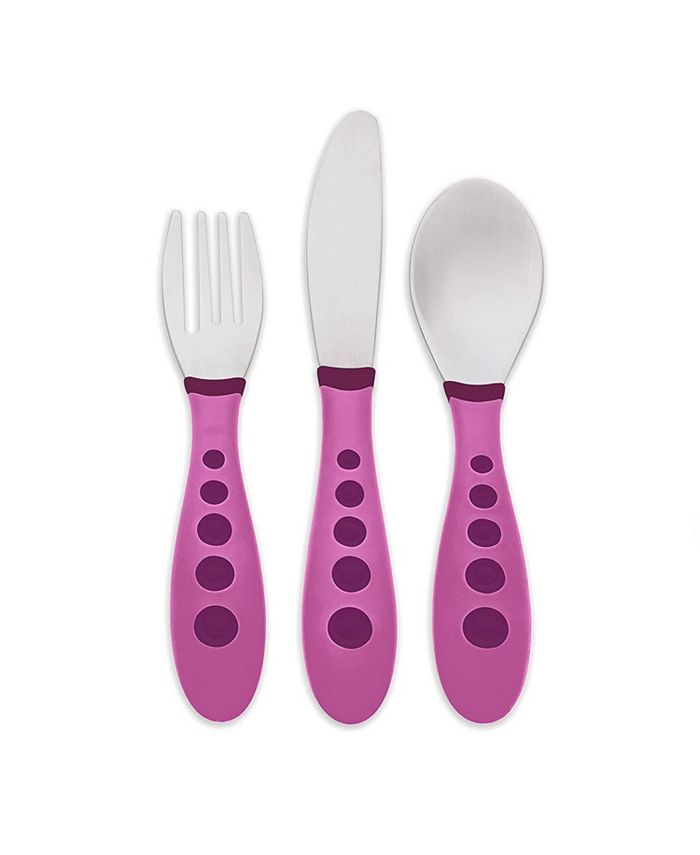 NUK First Essentials Kiddy Cutlery Spoon, Fork, Knife Set, 3 pack ...