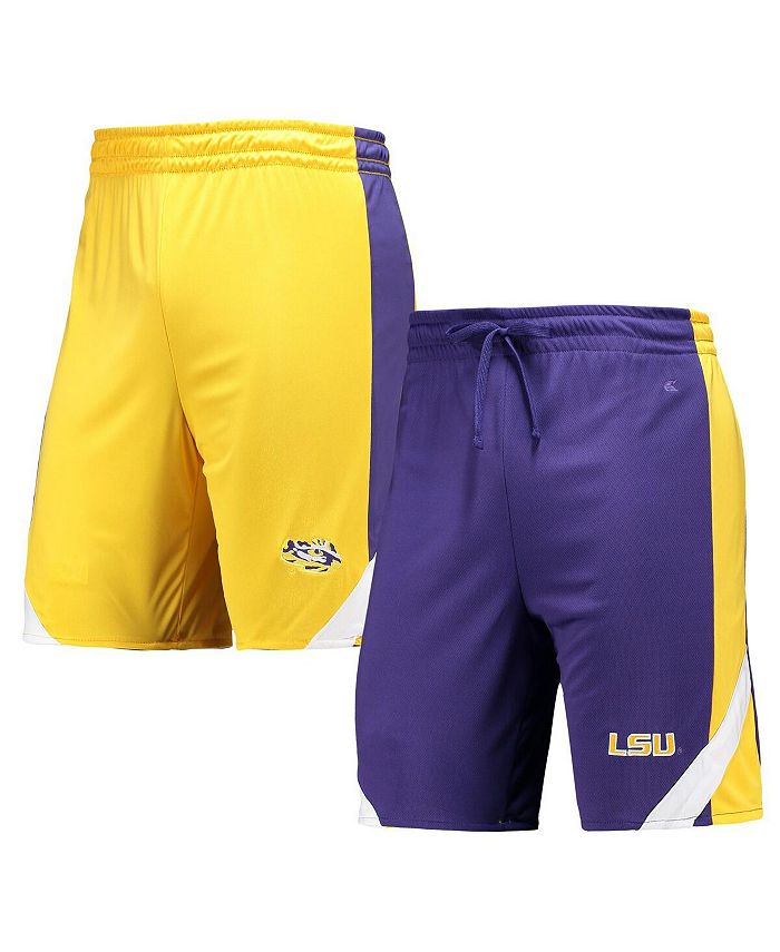 Colosseum Men's Purple, Gold LSU Tigers Am I Wrong Reversible Shorts ...