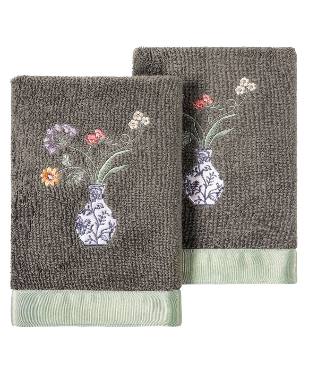 Click here for Linum Home Turkish Cotton Stella Embellished 2-Pc.... prices