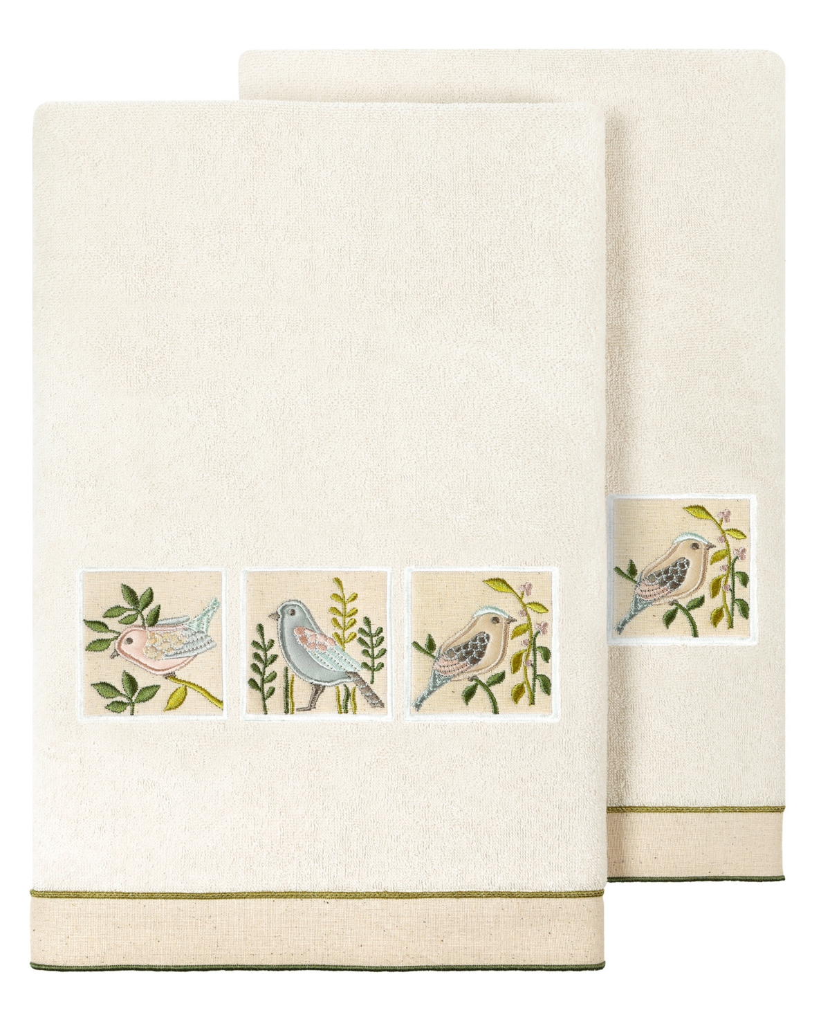 Click here for Linum Home Turkish Cotton Belinda Embellished 2-Pc... prices