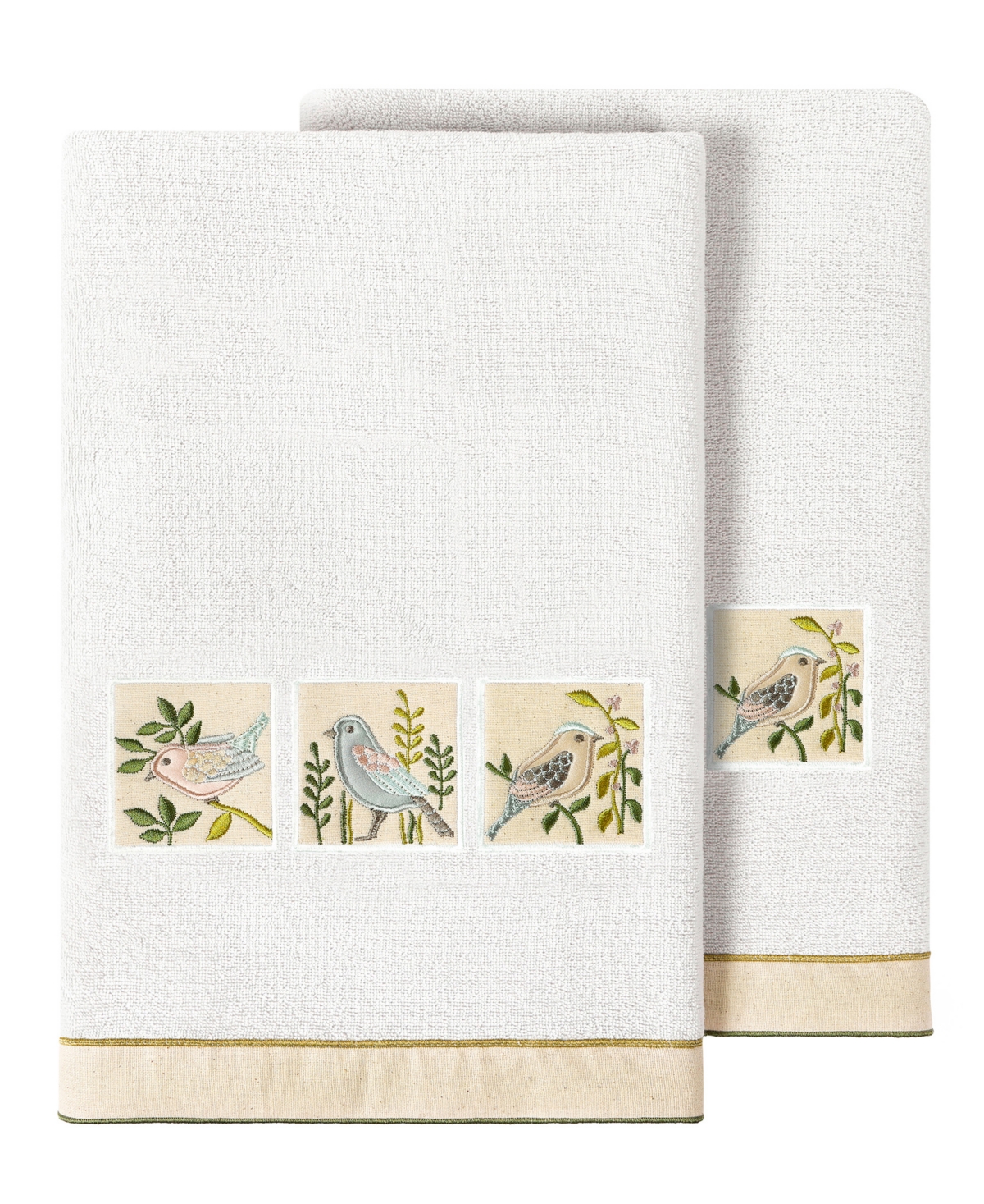 Click here for Linum Home Turkish Cotton Belinda Embellished 2-Pc... prices
