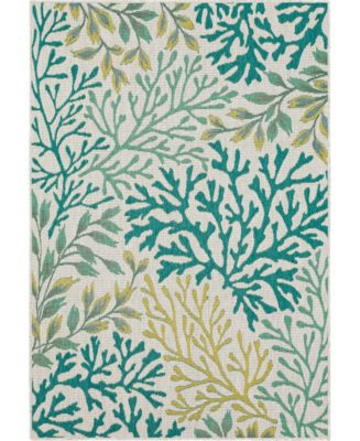 Mohawk Malibu Outdoor Coral 4' x 5'6" Area Rug - Macy's