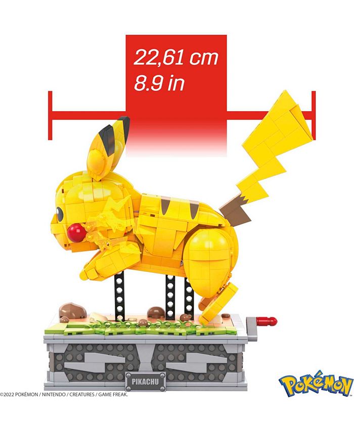 Mega Construx Pokemon 1095 Pieces Motion Pikachu Building Brick Set ...