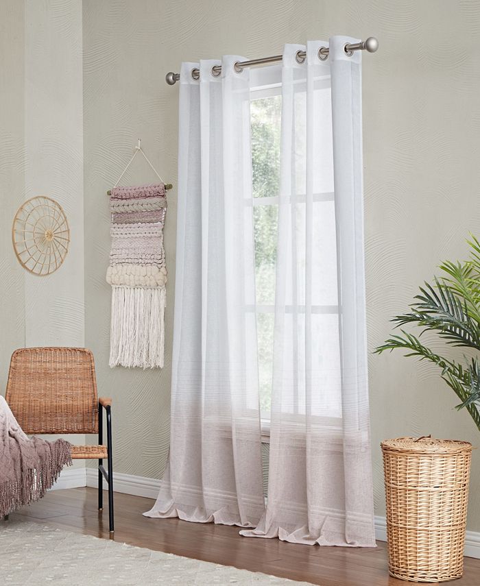 Dainty Home Linea Window Panel Set, 76" x 84" - Macy's