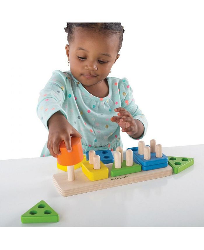 Kaplan Early Learning Guidecraft Toddler Wooden One to Four Counter ...