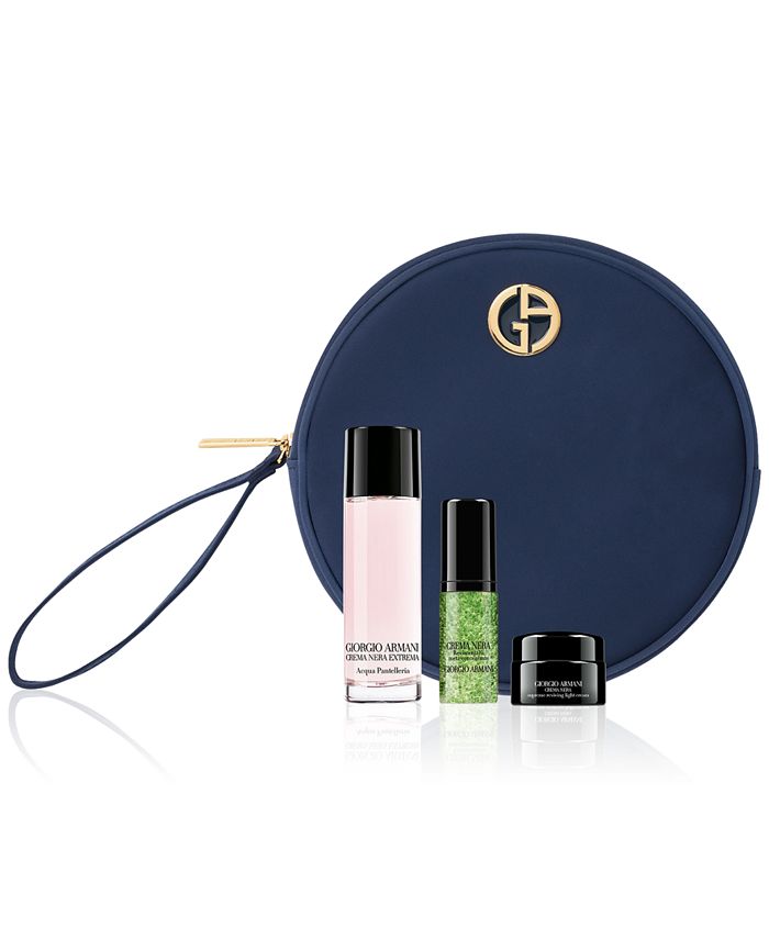Giorgio Armani Crema Nera Travel Anti-Aging Skincare Routine Set - Macy's