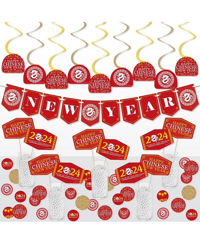 Big Dot of Happiness Lunar New Year - 2023 Year of the Rabbit Supplies ...