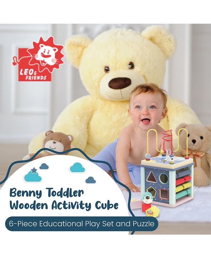 Leo & Friends Space Wooden Activity Cube - Macy's