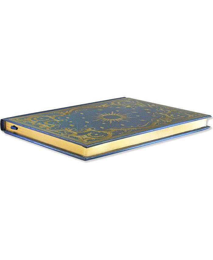 Barnes & Noble Celestial Blue and Gold Embossed Paper Bound Journal (6 ...