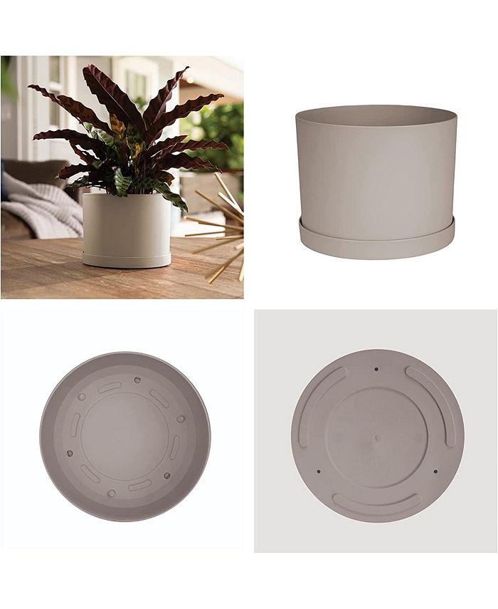 Bloem Mathers Garden Planter w/ Saucer Tray Pebble Stone, 6 inches - Macy's