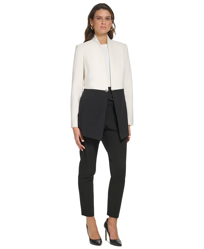 Tommy Hilfiger Women's Single-Button Color Block Blazer - Macy's