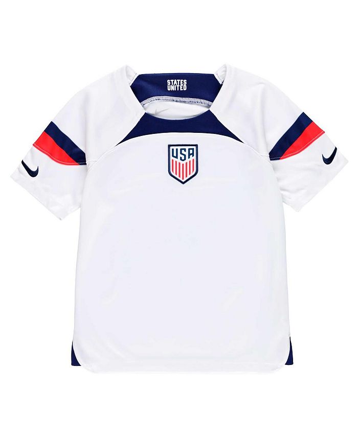 Nike Preschool Boys and Girls White USMNT 2022/23 Replica Home ...