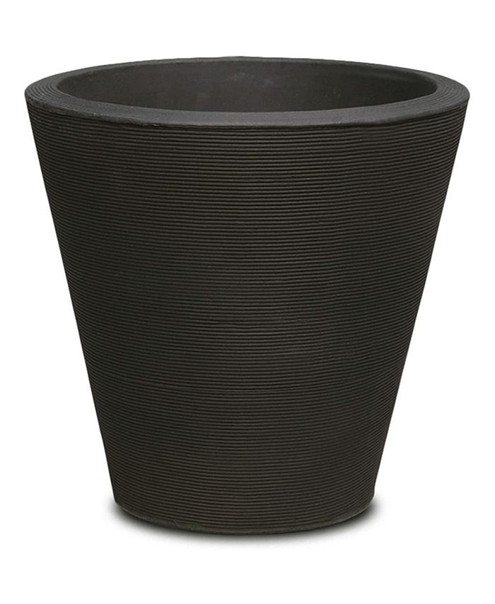Crescent Garden Madison Planter DoubleWalled 20" Caviar Black - Macy's