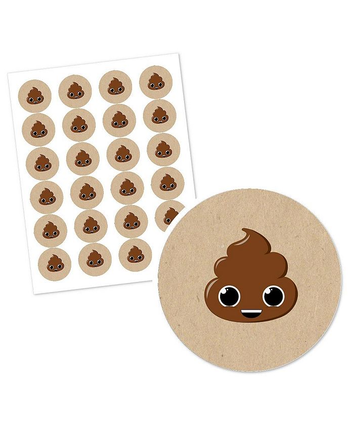 Big Dot of Happiness Party 'Til You're Pooped - Poop Emoji Party Circle ...
