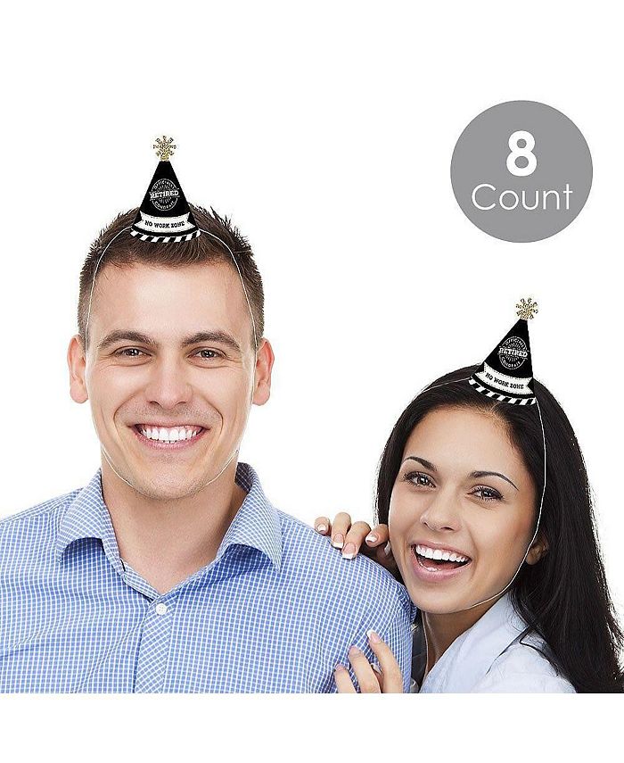 Big Dot of Happiness Happy Retirement - Mini Cone Retirement Party Hats ...