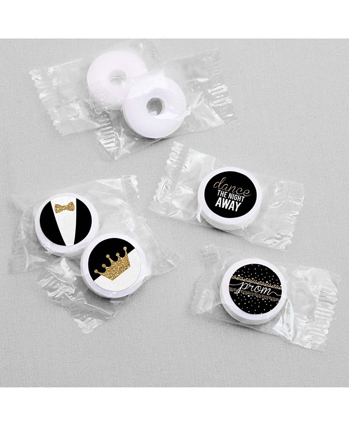 Big Dot of Happiness Prom - Round Candy Prom Night Sticker Favors ...