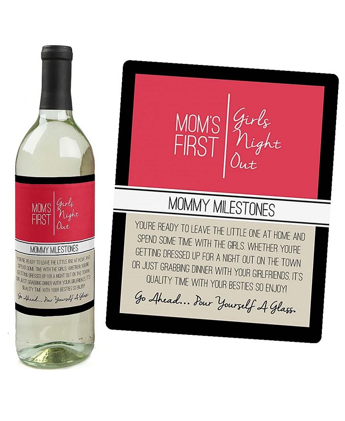 Big Dot of Happiness Mommy's First Milestones - Gift For Women - Wine ...
