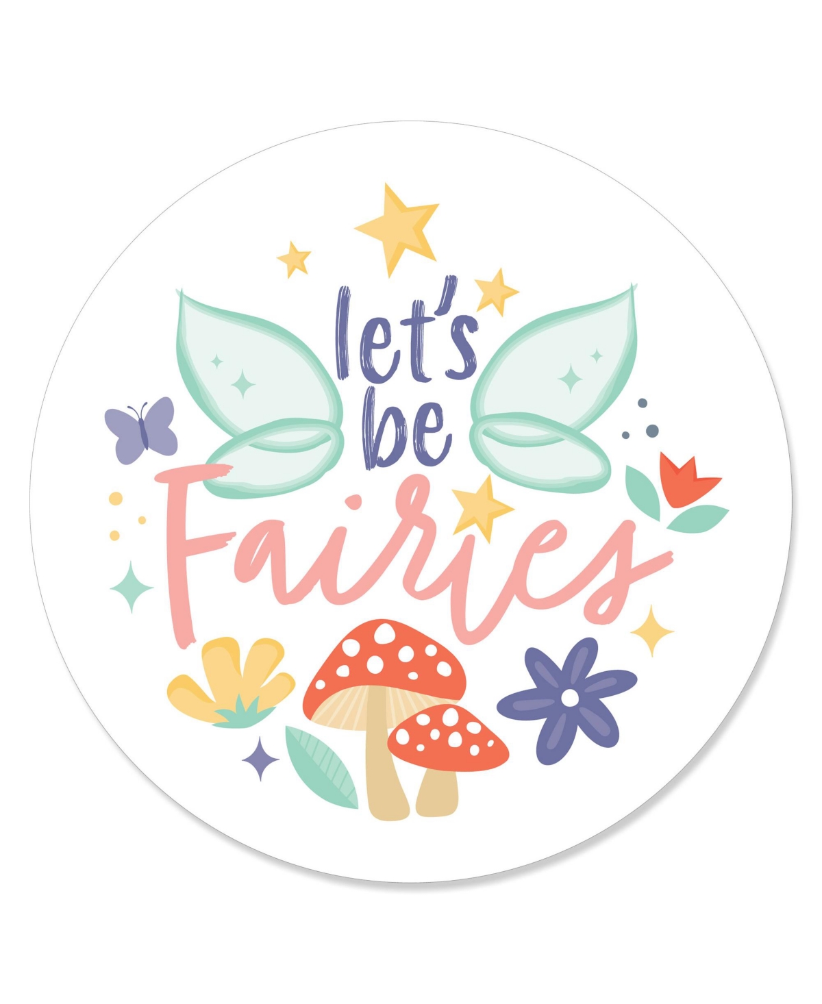 Big Dot Of Happiness Let's Be Fairies - Fairy Garden Birthday Party ...